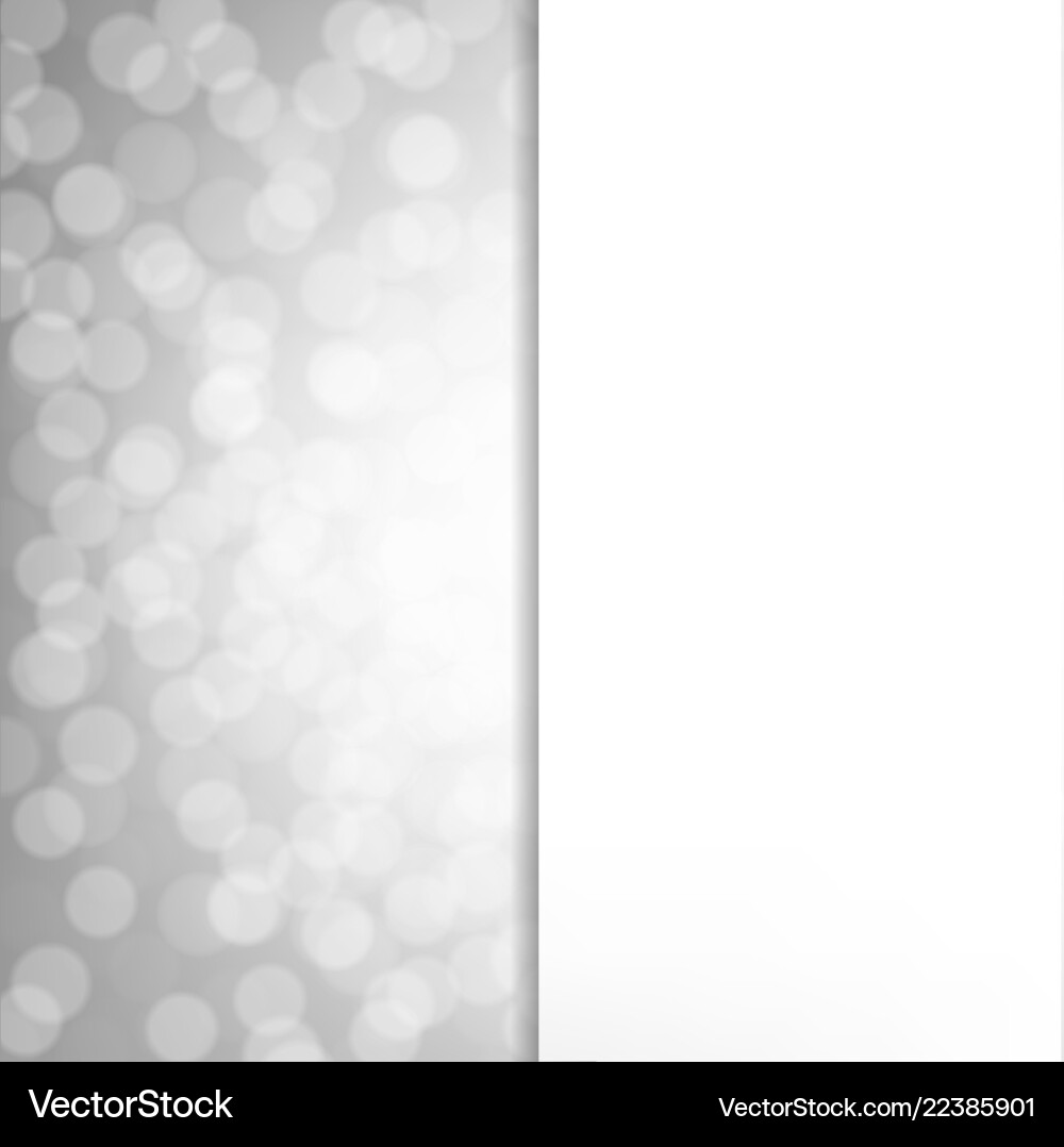 Silver glitter poster Royalty Free Vector Image