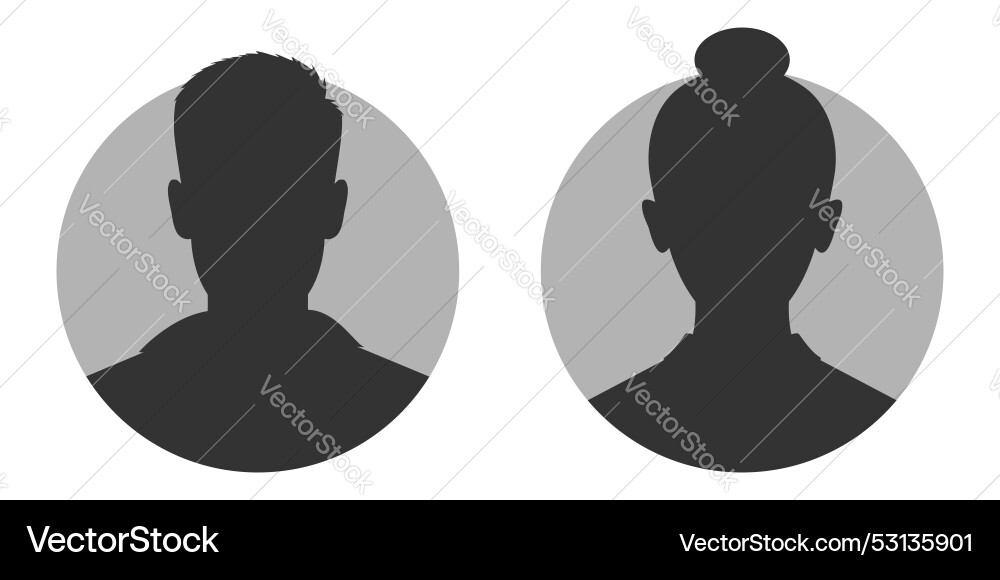 Two avatars Royalty Free Vector Image - VectorStock