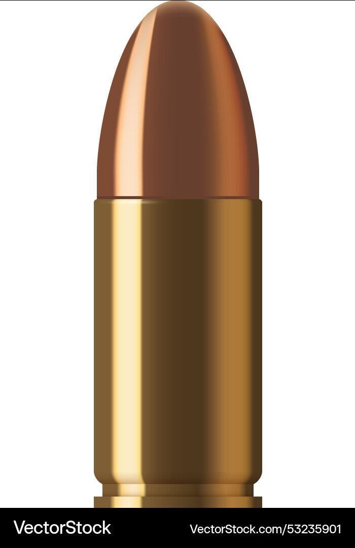 Weapon ammo realistic army gun bullet mockup Vector Image