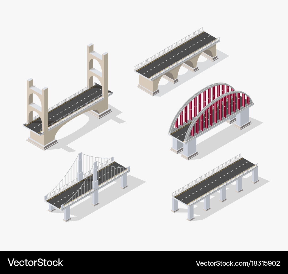Bridge skyway Royalty Free Vector Image - VectorStock