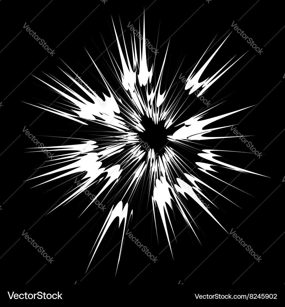 Cartoon Explosion Flash Burst Royalty Free Vector Image