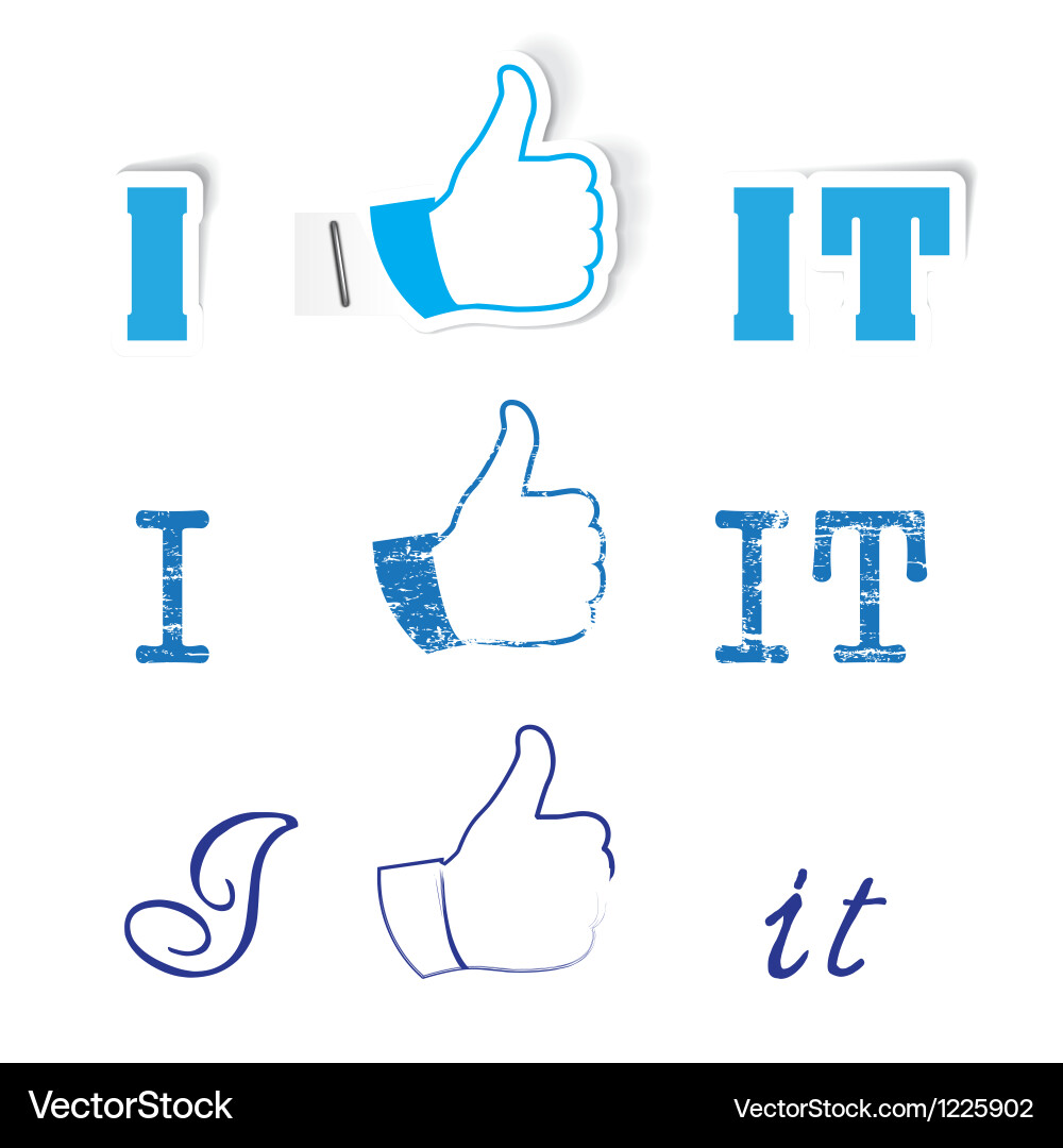 I like Royalty Free Vector Image - VectorStock
