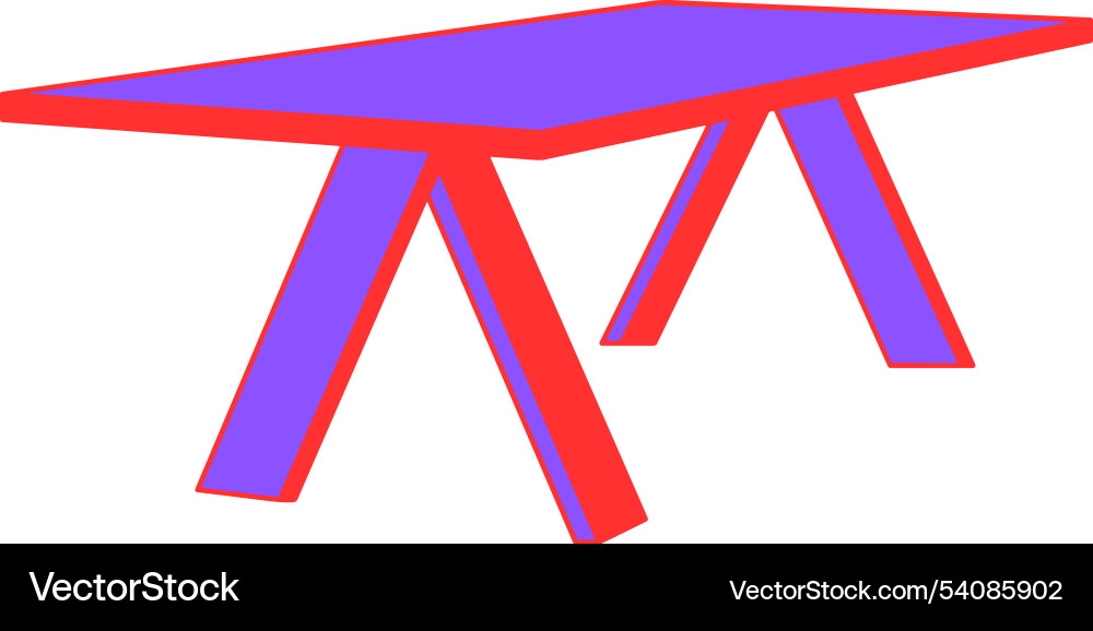 Innovative modern table Royalty Free Vector Image