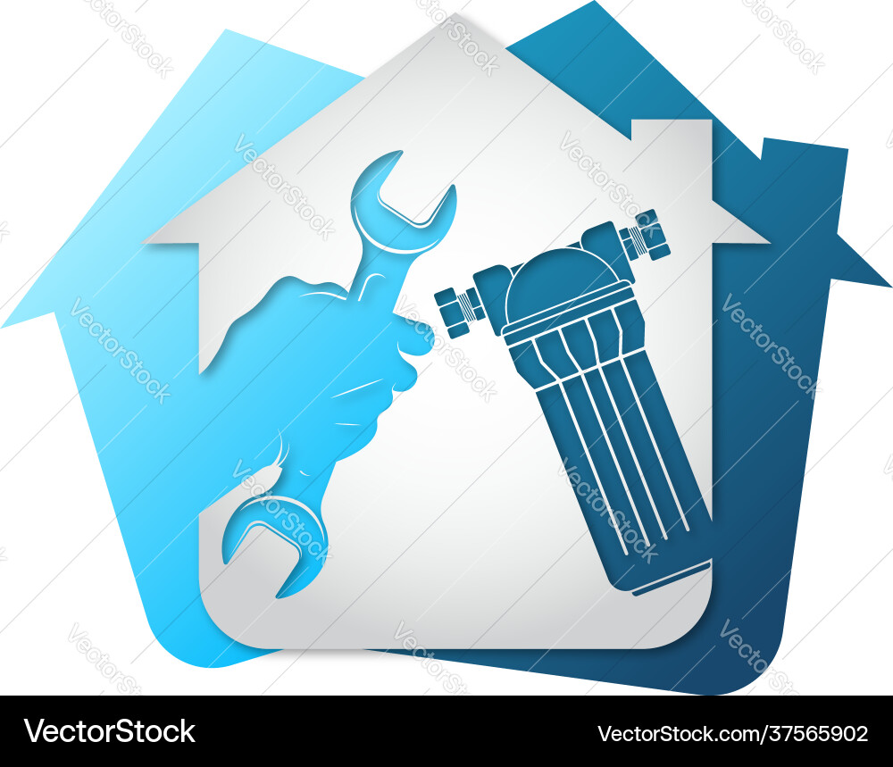 Installation repair and maintenance water Vector Image