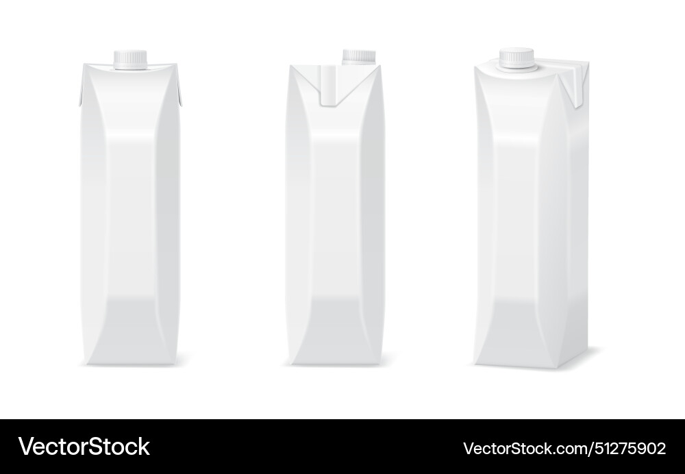 Liquid food product mockup packaging set Vector Image