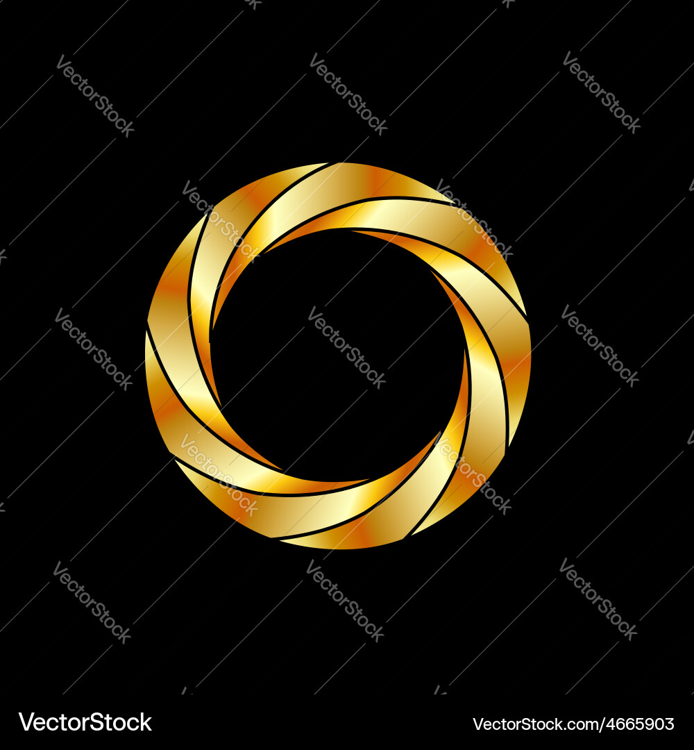 Aperture- photography logo Royalty Free Vector Image