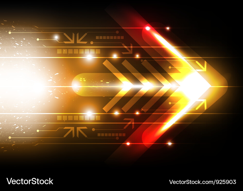 Arrow go straight Royalty Free Vector Image - VectorStock