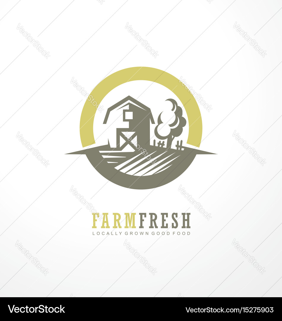 Farm Fresh Logo Royalty Free Vector Image - VectorStock