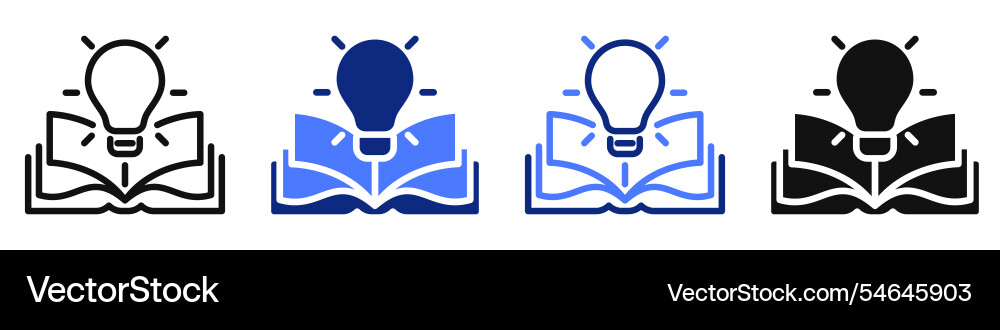 Icon or logo related to school education book Vector Image