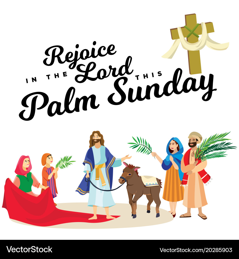 Palm Sunday Celebration Royalty Free Vector Image
