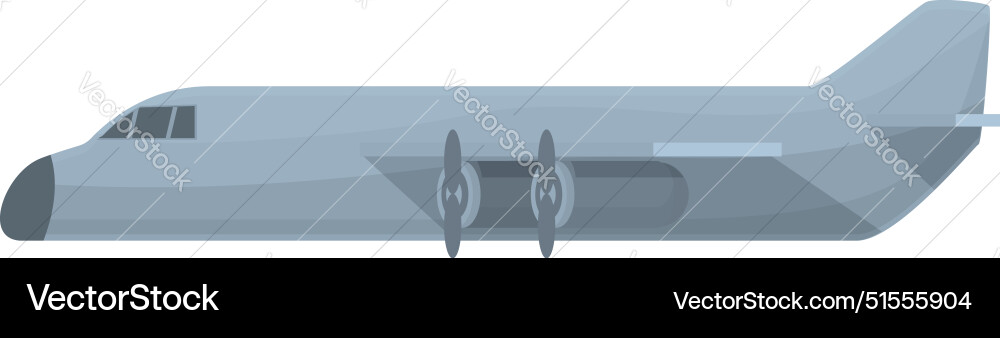 Military aircraft propeller plane flying Vector Image