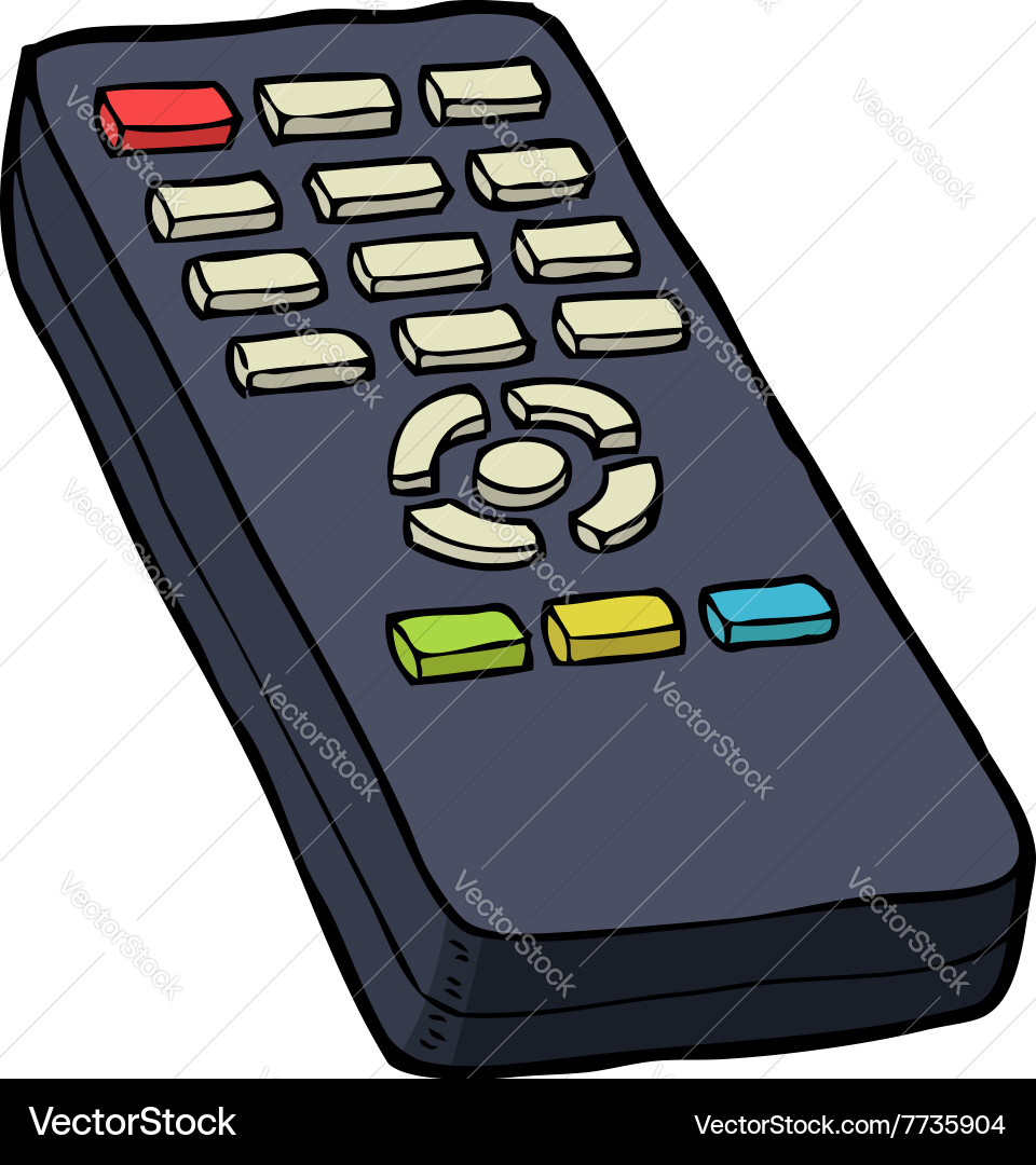 Tv remote control Royalty Free Vector Image - VectorStock
