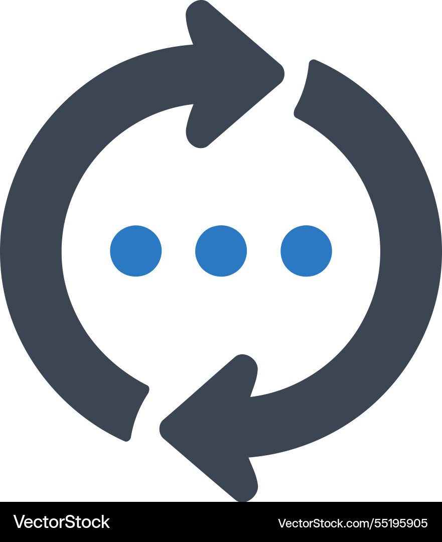 Circular process icon Royalty Free Vector Image