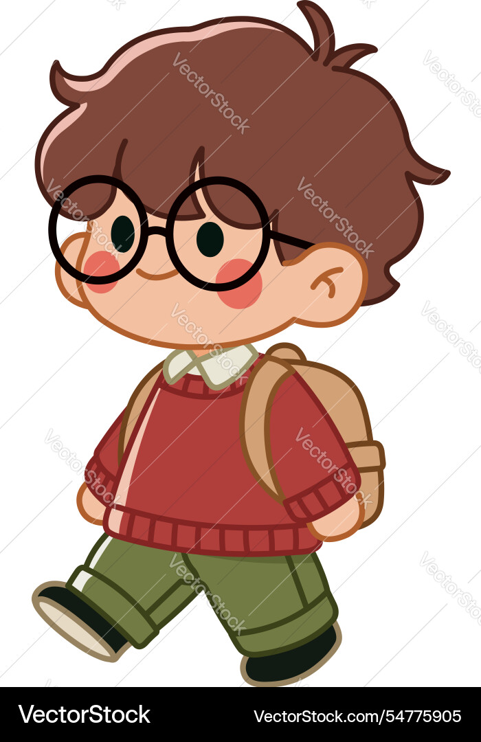 School boy Royalty Free Vector Image - VectorStock
