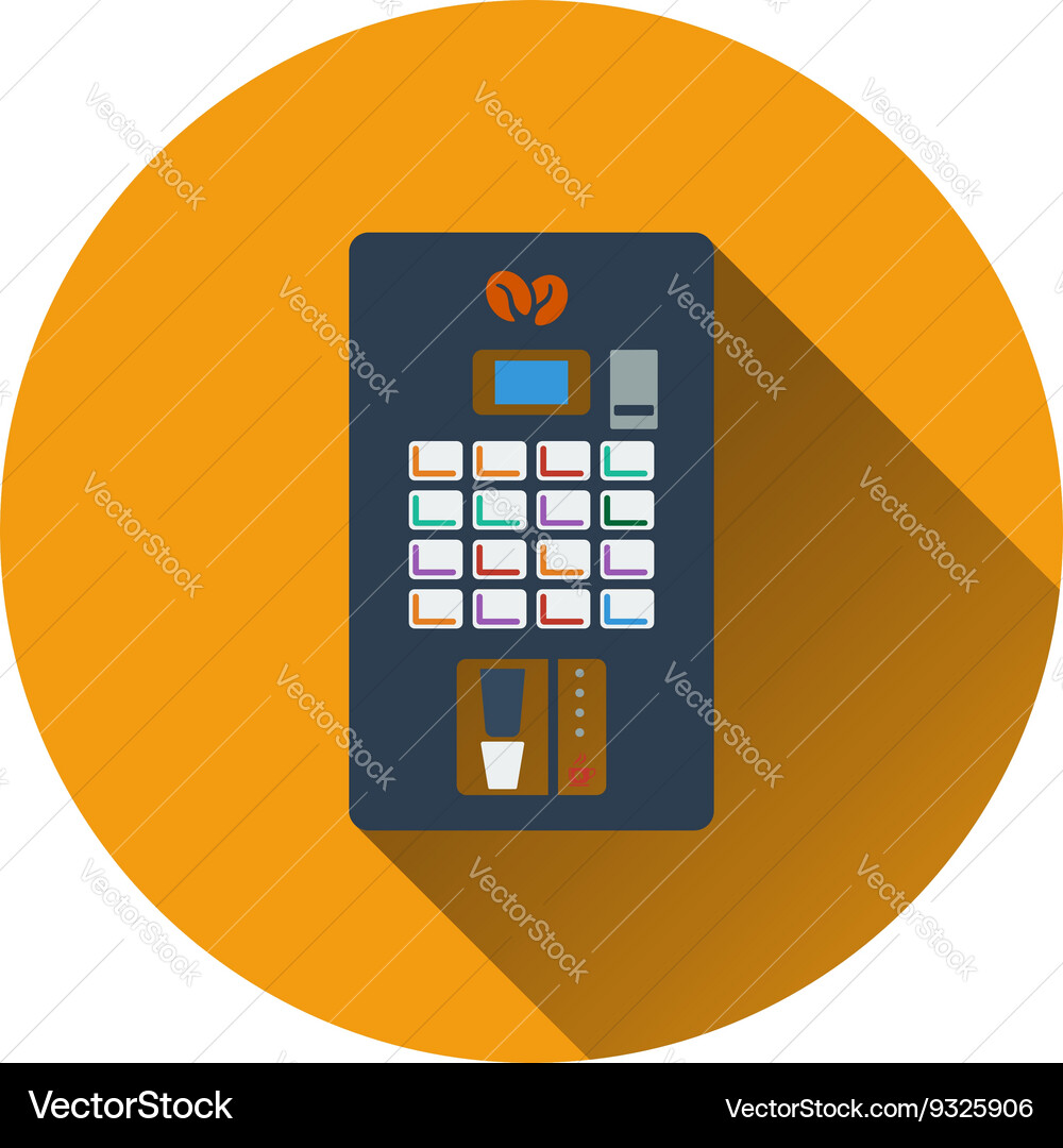 Coffee selling machine icon Royalty Free Vector Image
