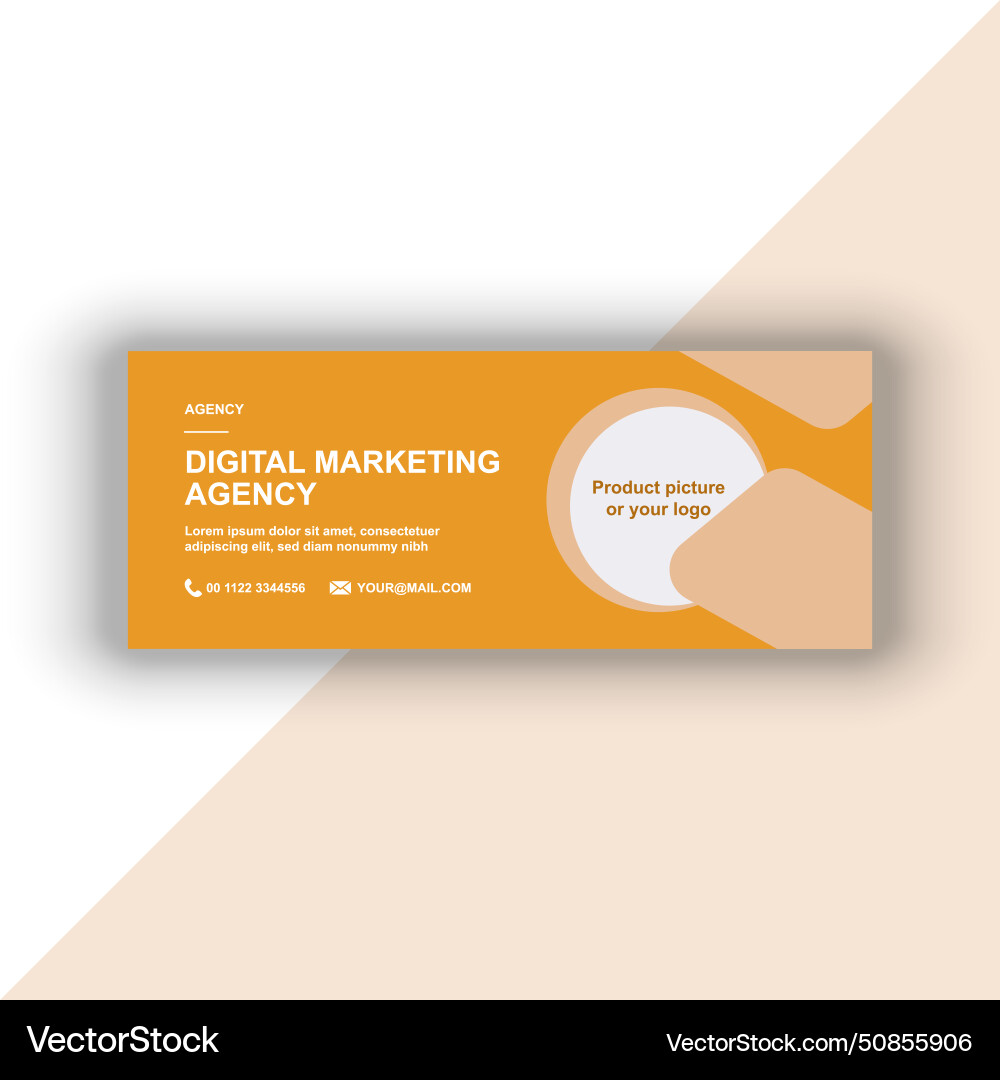 Marketing banner template Royalty Free Vector Image