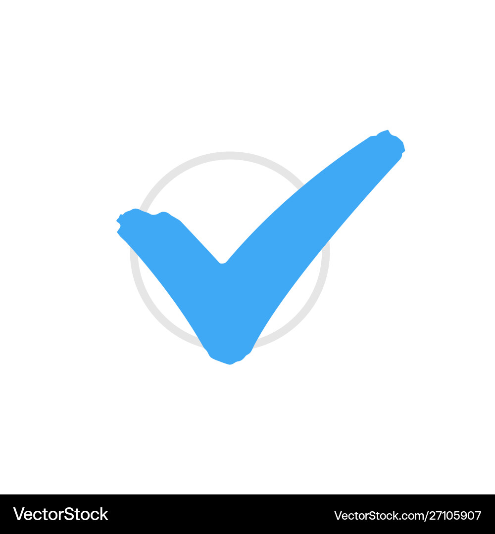 Markieren Symbol und ok Symbol Lizenzfreies Vektorbild