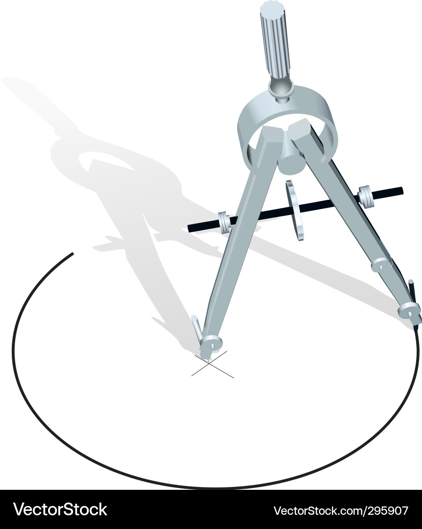 Drafting compass Royalty Free Vector Image - VectorStock