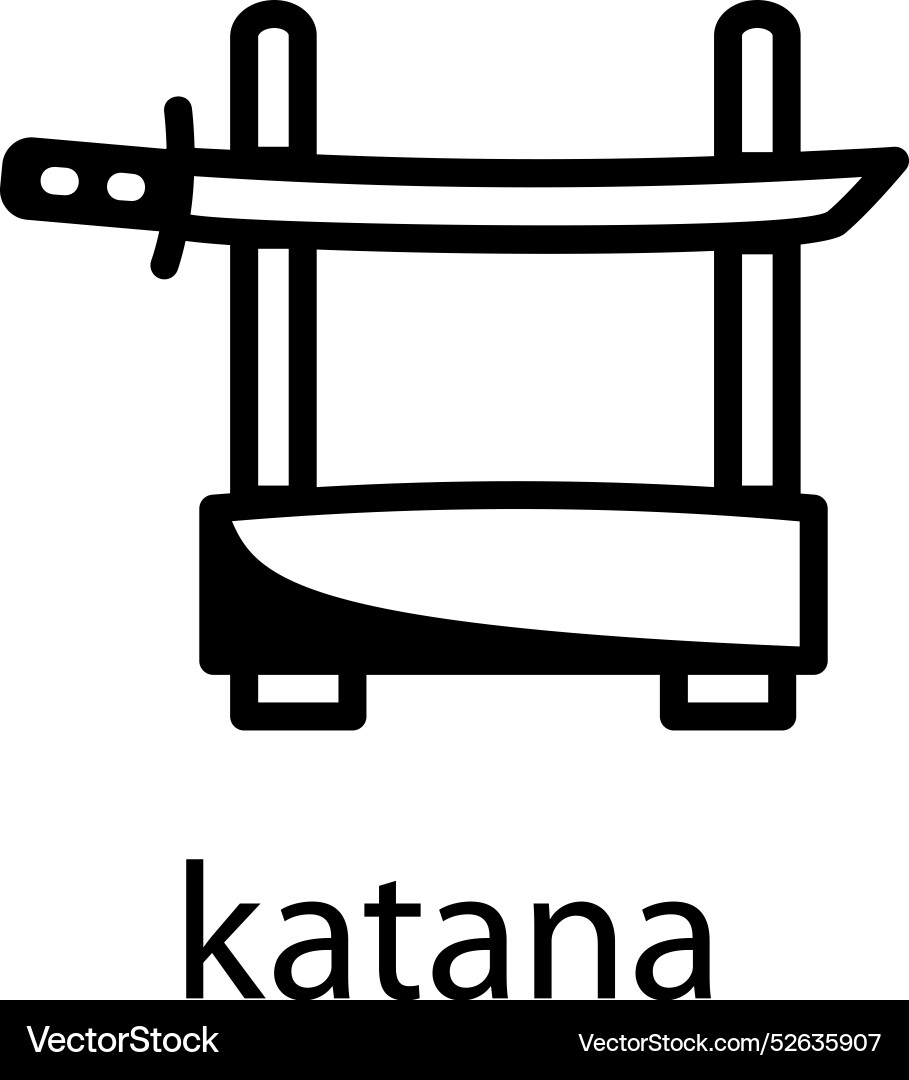 Katana Royalty Free Vector Image - VectorStock
