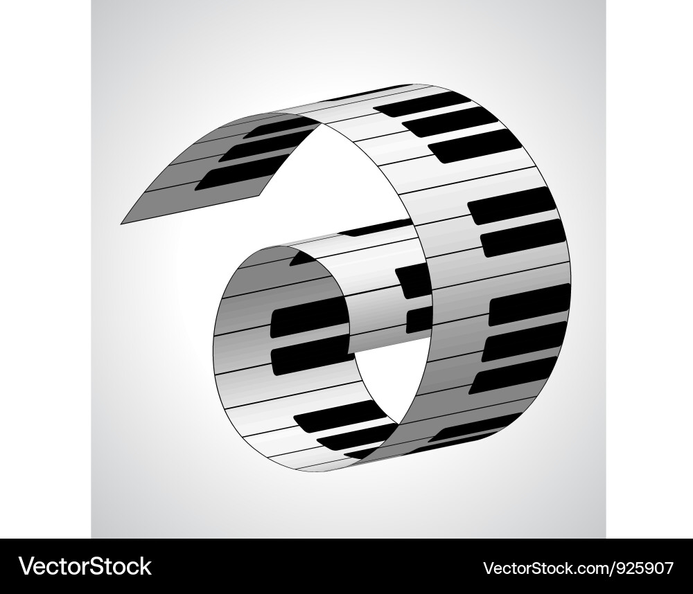 Piano keys Royalty Free Vector Image - VectorStock