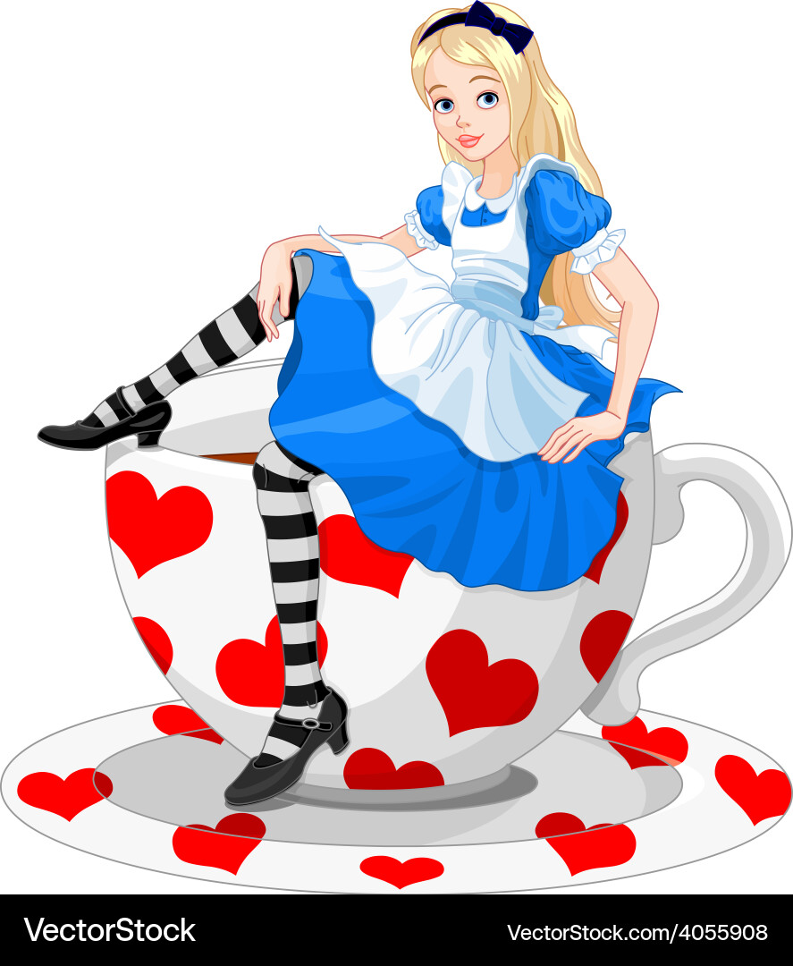 Cute alice Royalty Free Vector Image - VectorStock
