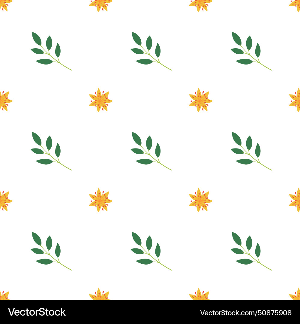 Floral joy seamless pattern design Royalty Free Vector Image
