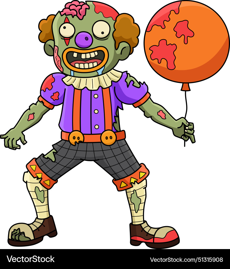 Zombie Clown Zeichnung