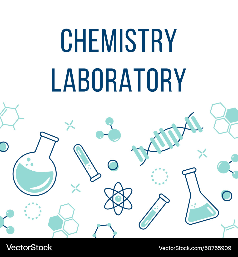 Chemistry theme background Royalty Free Vector Image