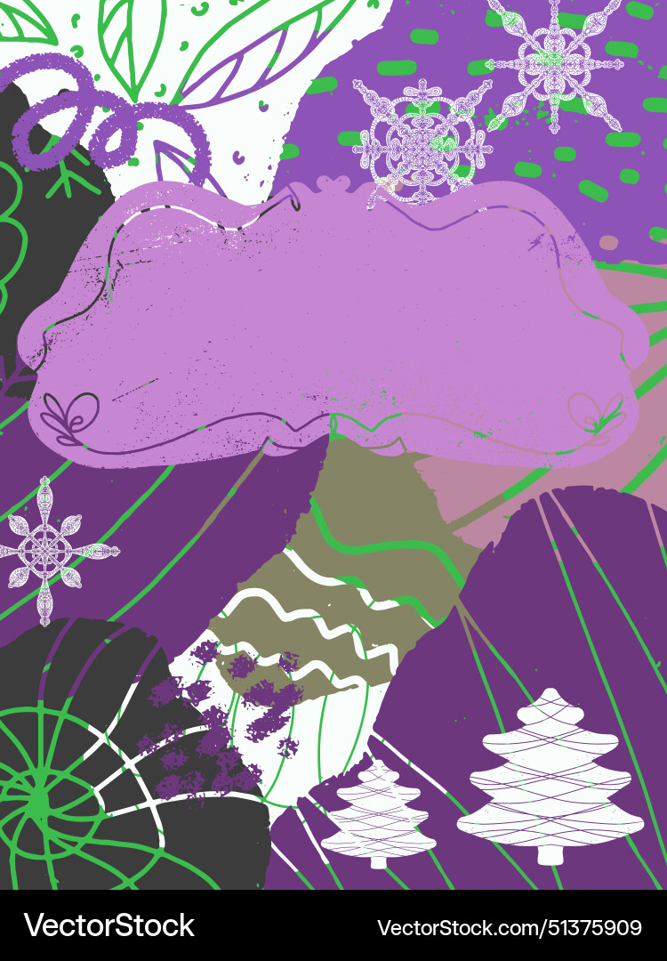 Cute abstract frame for lettering texture Vector Image