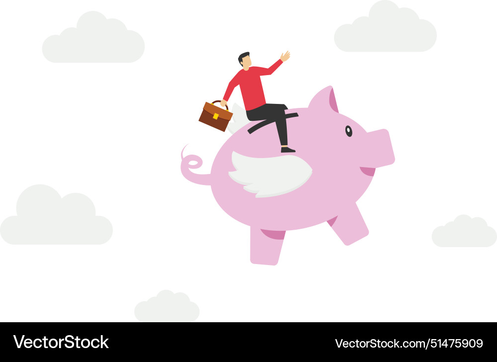 Inflation causing price rising up overvalued stoc Vector Image