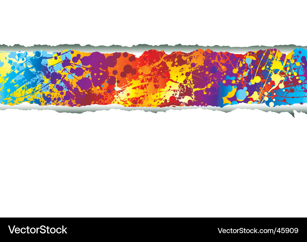 Rainbow Ink Splatter Royalty Free Vector Image