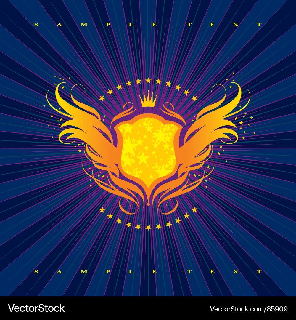 Shining shield Royalty Free Vector Image - VectorStock
