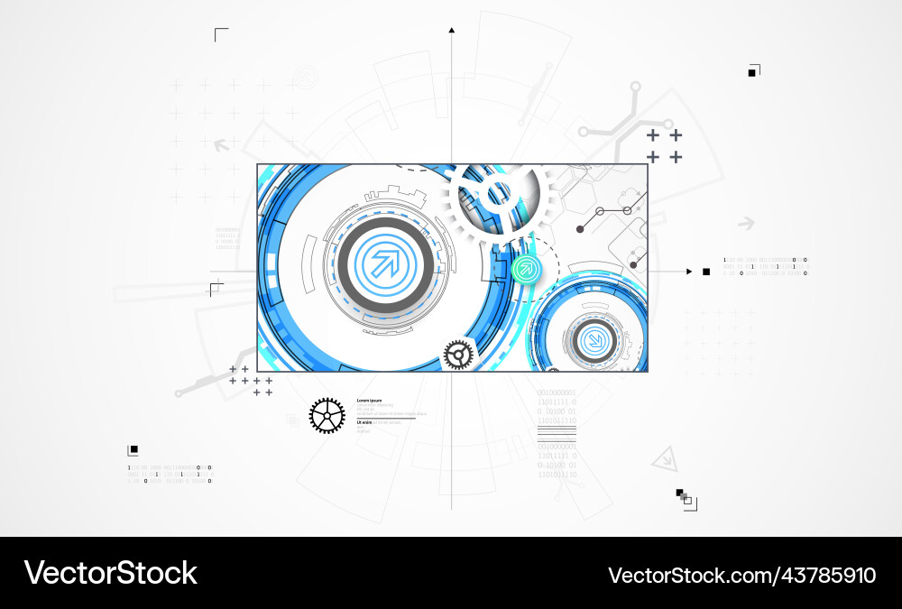 Abstract technology background communication Vector Image