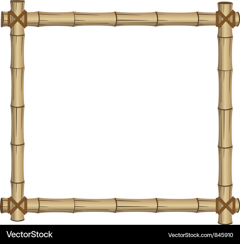 Bamboo Frame Royalty Free Vector Image - VectorStock
