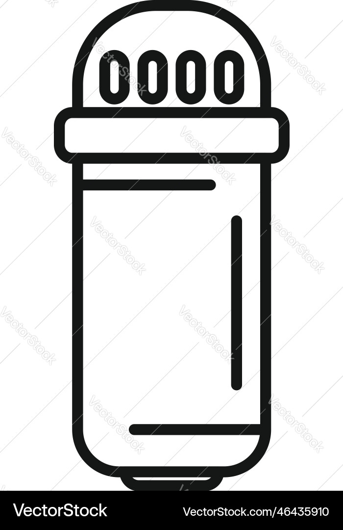 Filter icon outline water treatment Royalty Free Vector