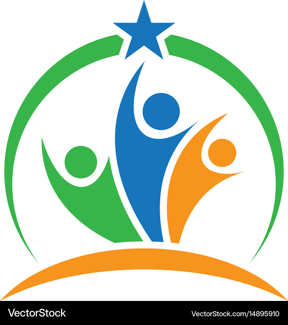 Success student school logo image Royalty Free Vector Image