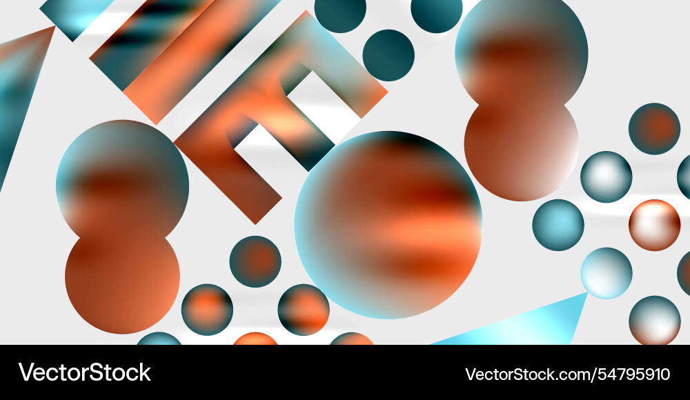 Triangles circles squares rectangles design Vector Image