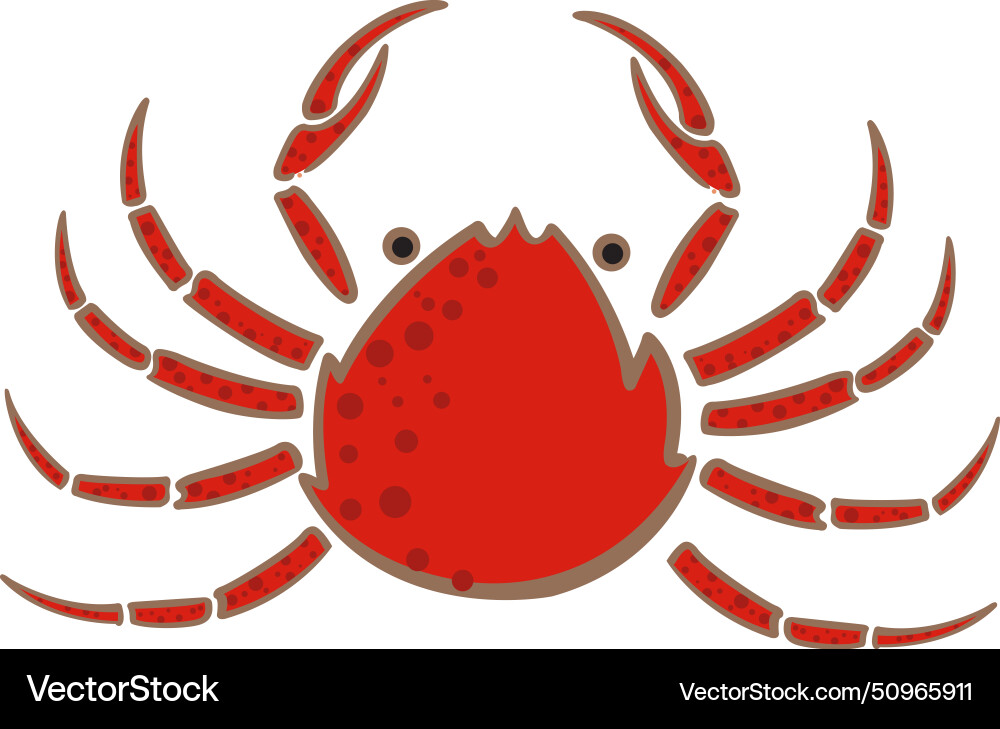 Abstract crab for marine life Royalty Free Vector Image