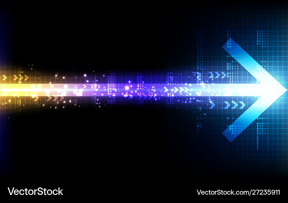 Abstract Technology Arrows & Lines Royalty Free Vector