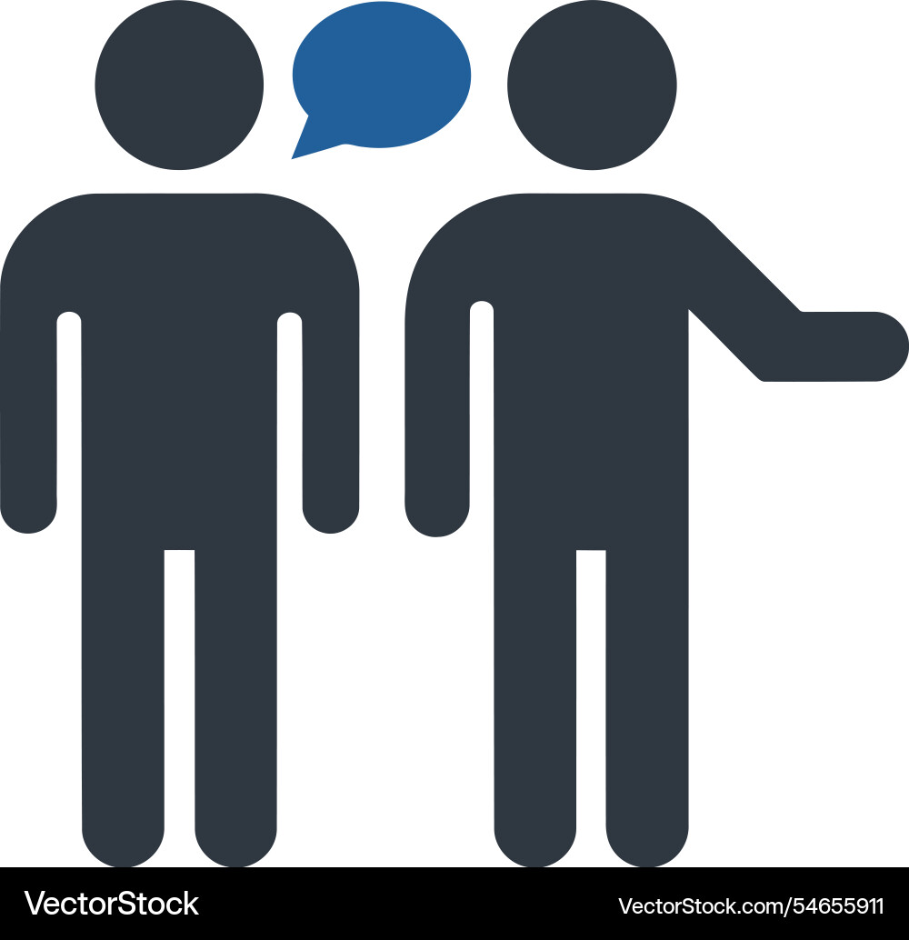 Conversation between people icon Royalty Free Vector Image