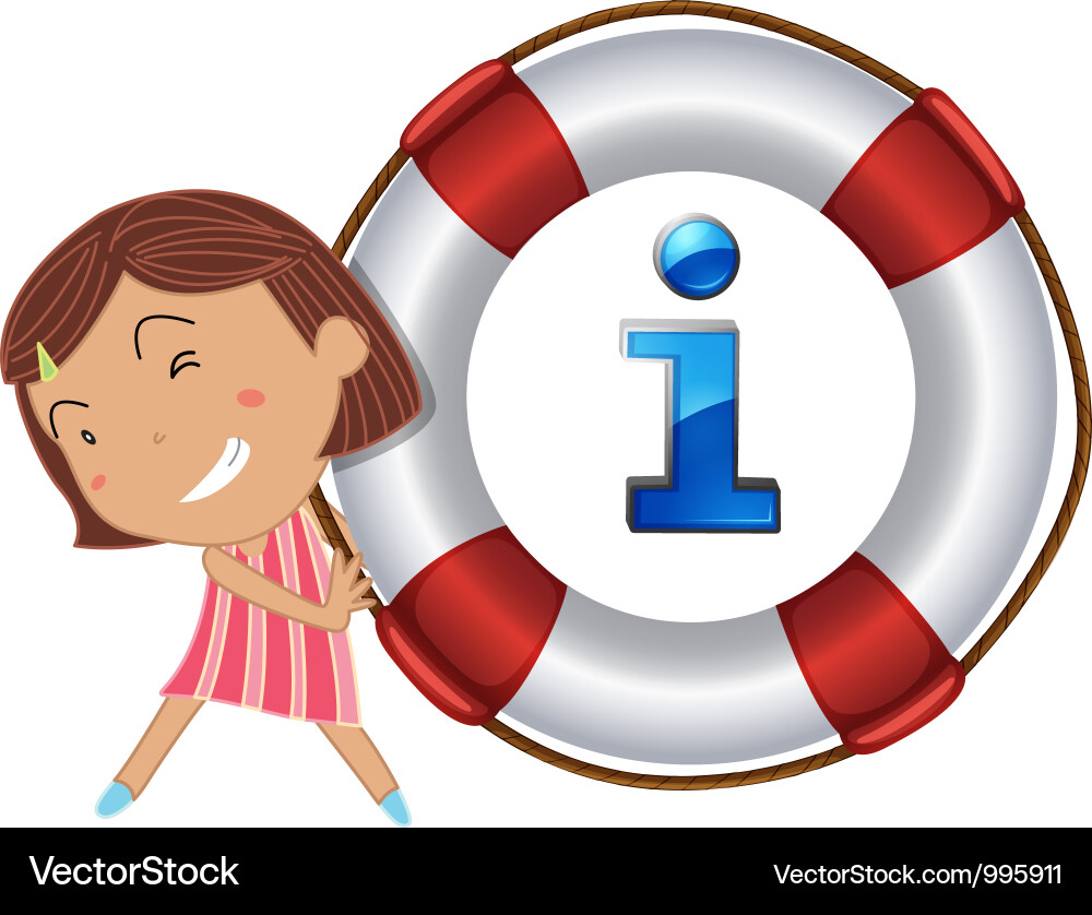 Information kiosk sign Royalty Free Vector Image