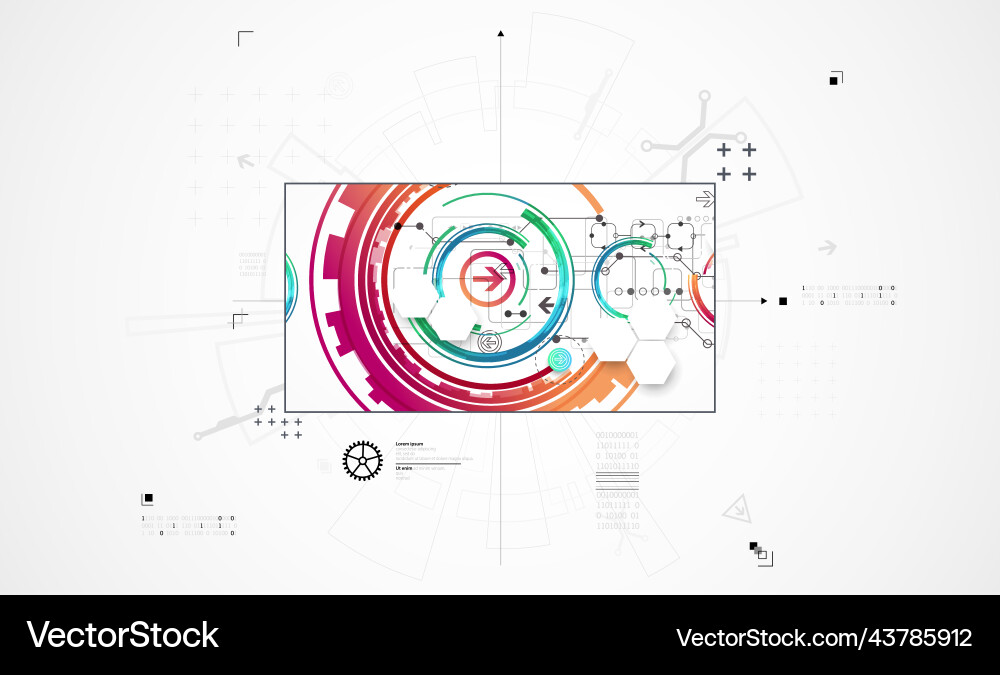 Abstract technology background communication Vector Image