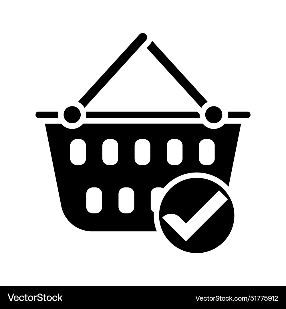 Online shopping checkout icon Royalty Free Vector Image