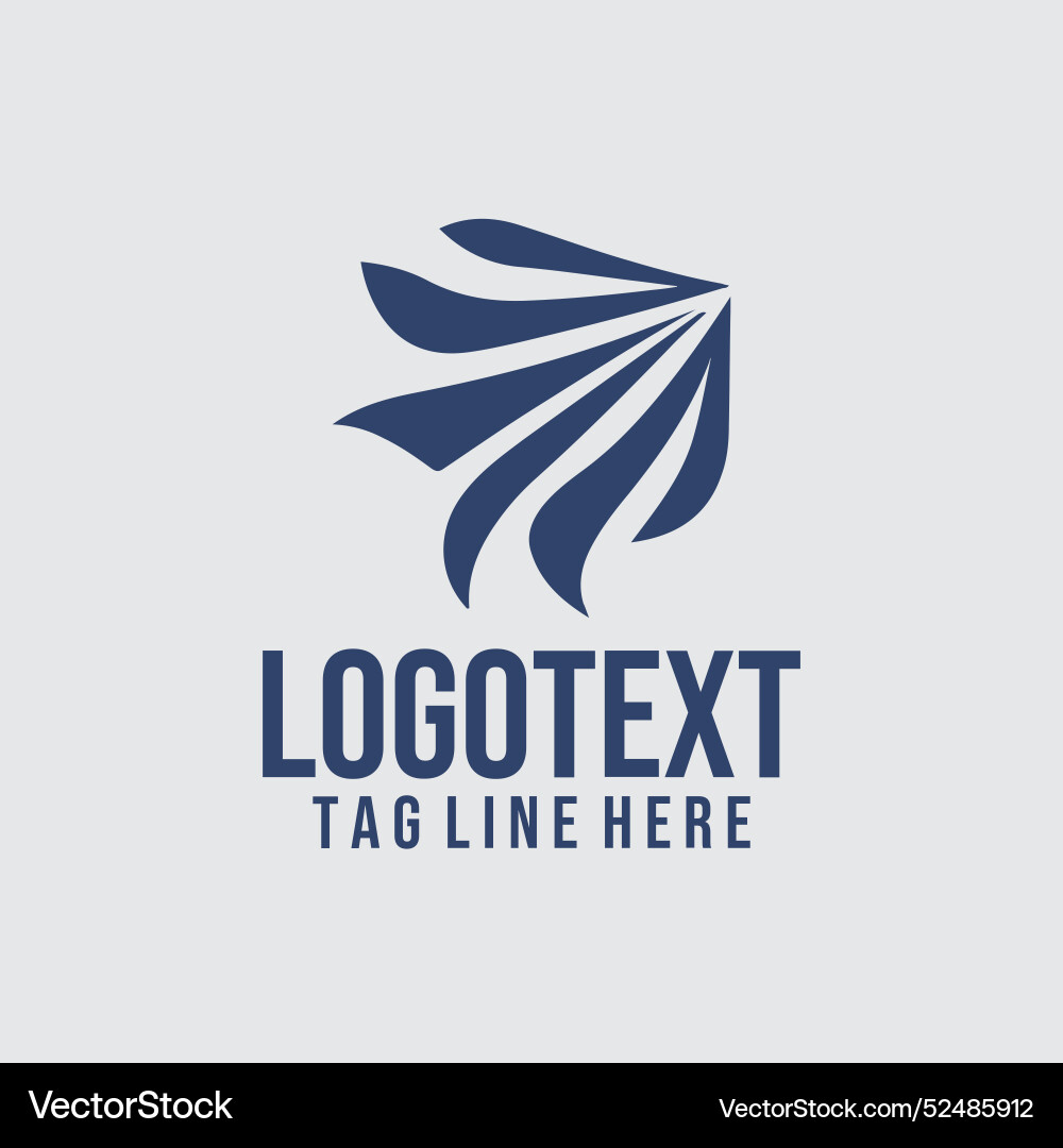 Paper plane logo Royalty Free Vector Image - VectorStock