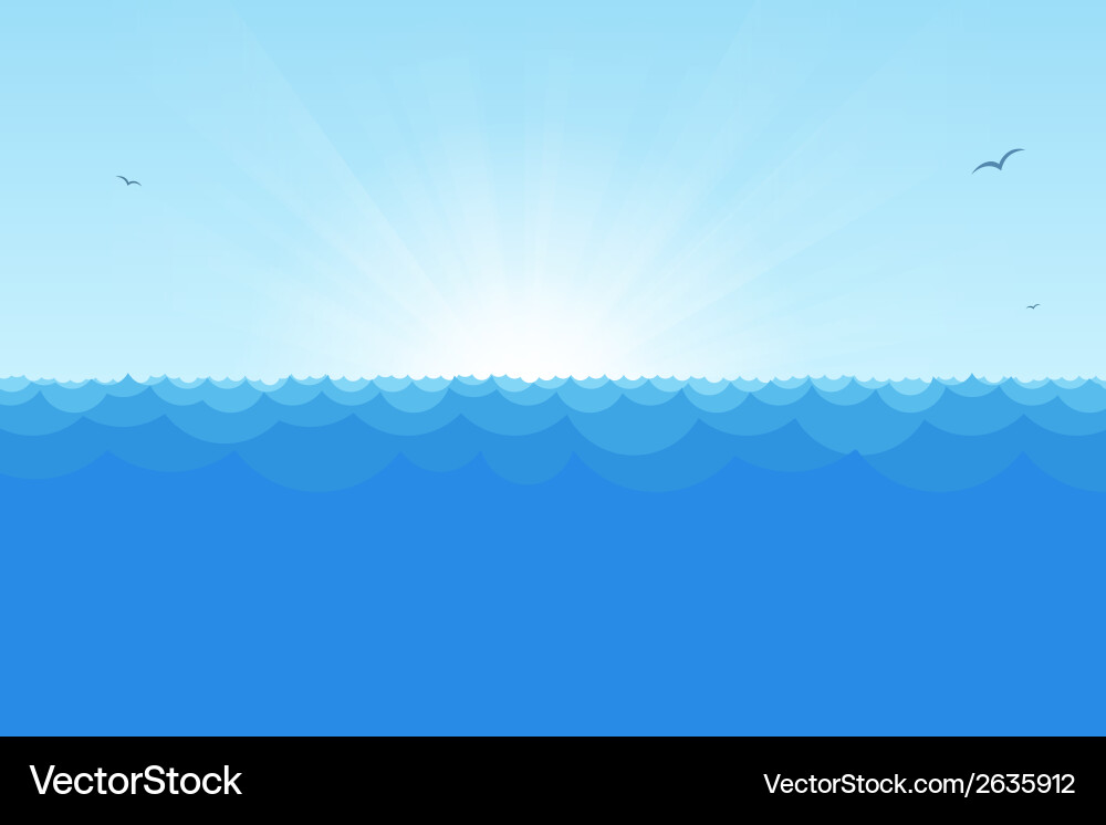Sea simple background copy Royalty Free Vector Image