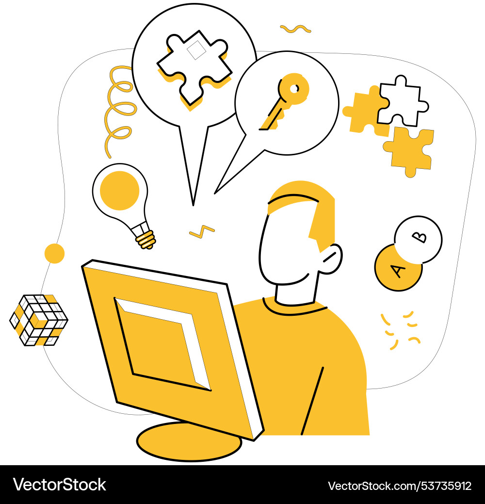 Structured thinking Royalty Free Vector Image - VectorStock