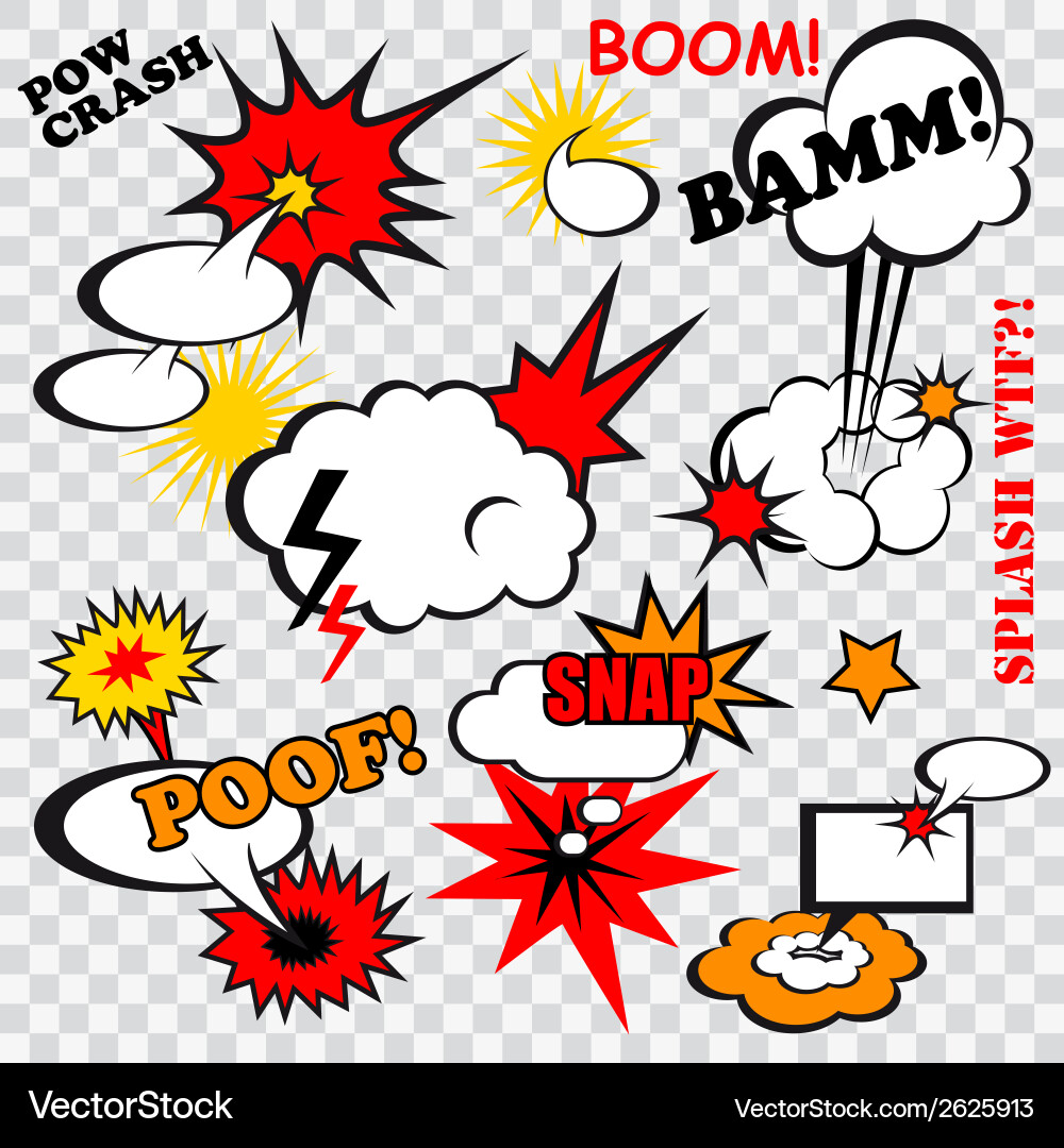 Comic Bubbles - Pop Art Royalty Free Vector Image