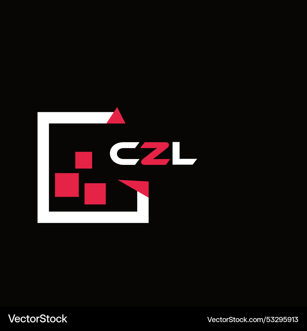 Czl creative minimalist letter logo unique Vector Image