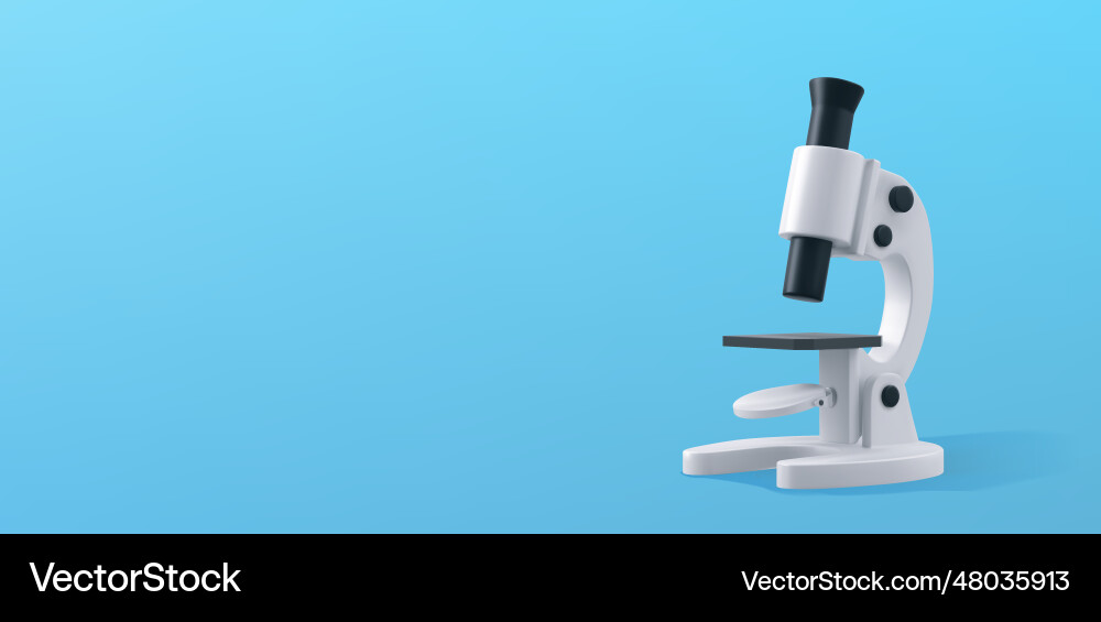 Microscope equipment for science or medical lab Vector Image