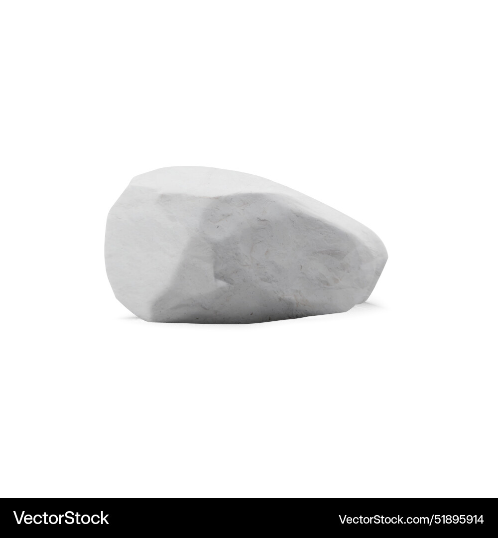 3d element of polygonal gray stone Royalty Free Vector Image